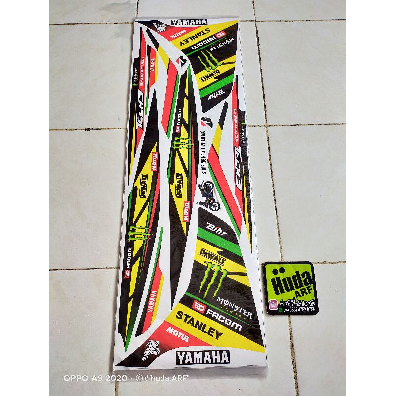 Jual striping NJMX 135 sticker new jupiter mx variasi jupiter mx new ...