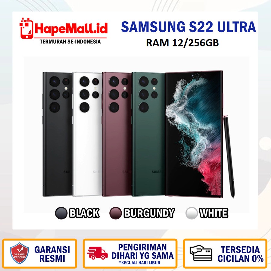 Jual SAMSUNG GALAXY S22 ULTRA RAM 12/256GB GARANSI RESMI SEIN TERMURAH | Shopee Indonesia
