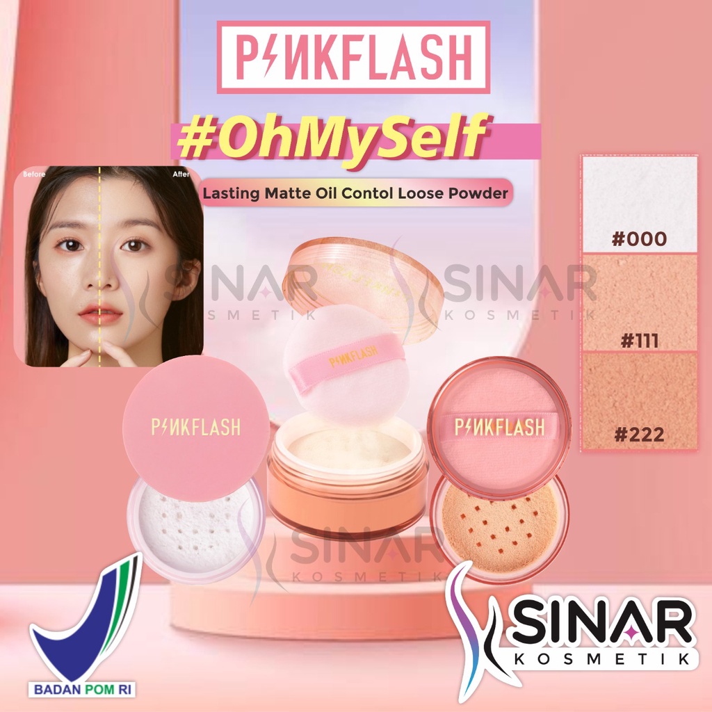 Jual Pinkflash OhMySelf Lasting Matte Loose Powder | Pink Flash PF-F06 | Shopee Indonesia