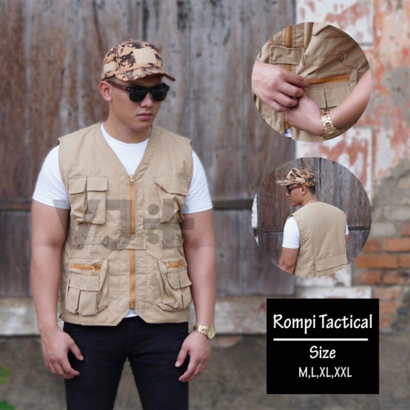 Jual Rompi Lapangan Premium-Vest Outdoor-Rompi Tactical Pria | Shopee ...