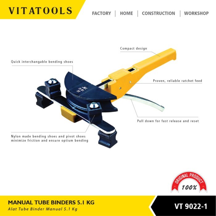 Jual Hydraulic Tube Binder Manual 4.5 Kg - MANUAL TUBE BINDERS 5.1 KG ...