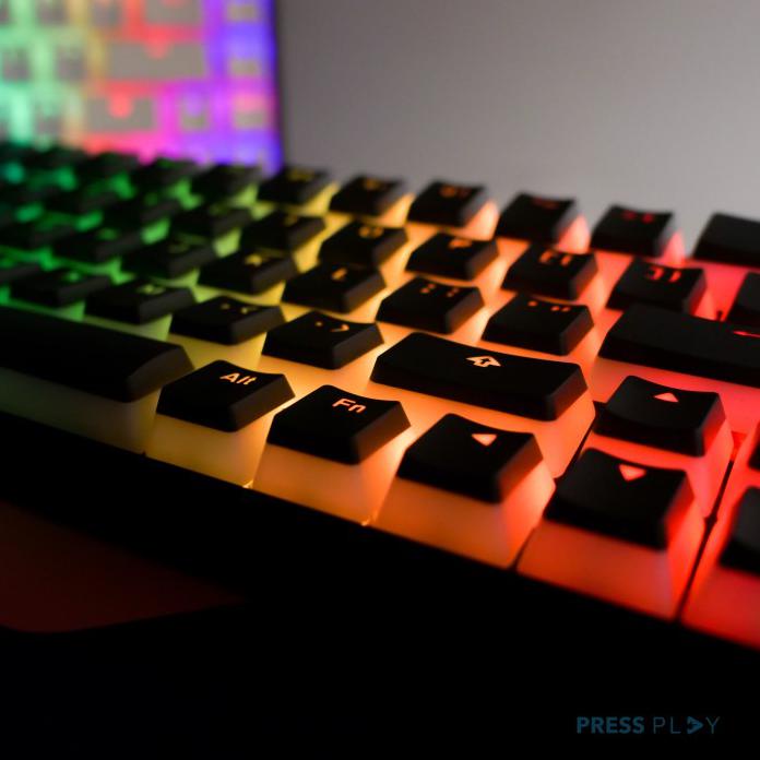 Jual PUDDING RGB KEYCAPS MECHANICAL KEYBOARD FULL SIZE PBT - HITAM ...