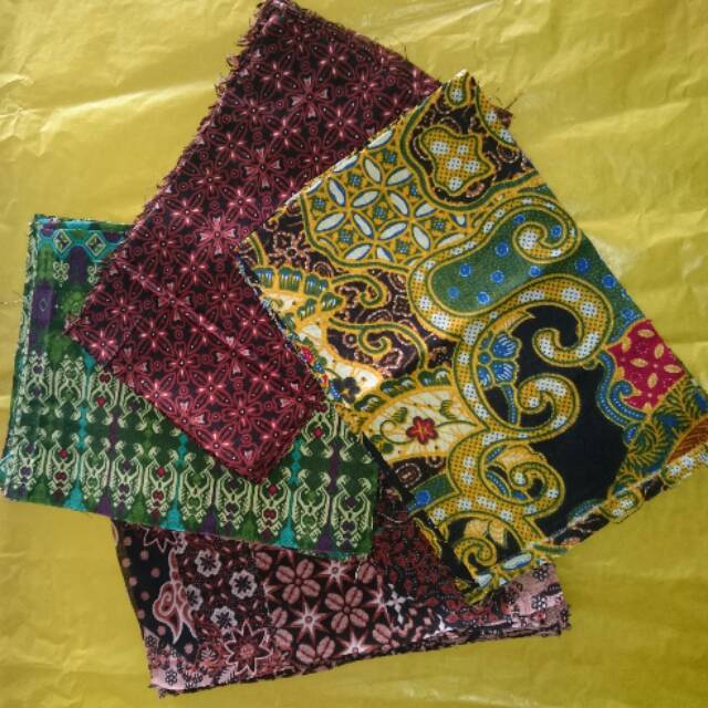 Jual Kain perca batik | bahan masker batik atau kerajinan tangan ...