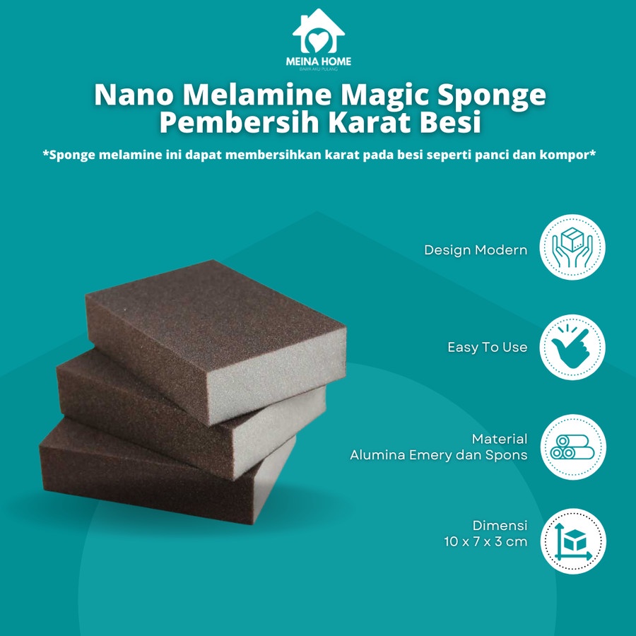 Jual SPONS PEMBERSIH MULTIFUNGSI SPONGE CUCI PIRING KARAT BESI NANO ...