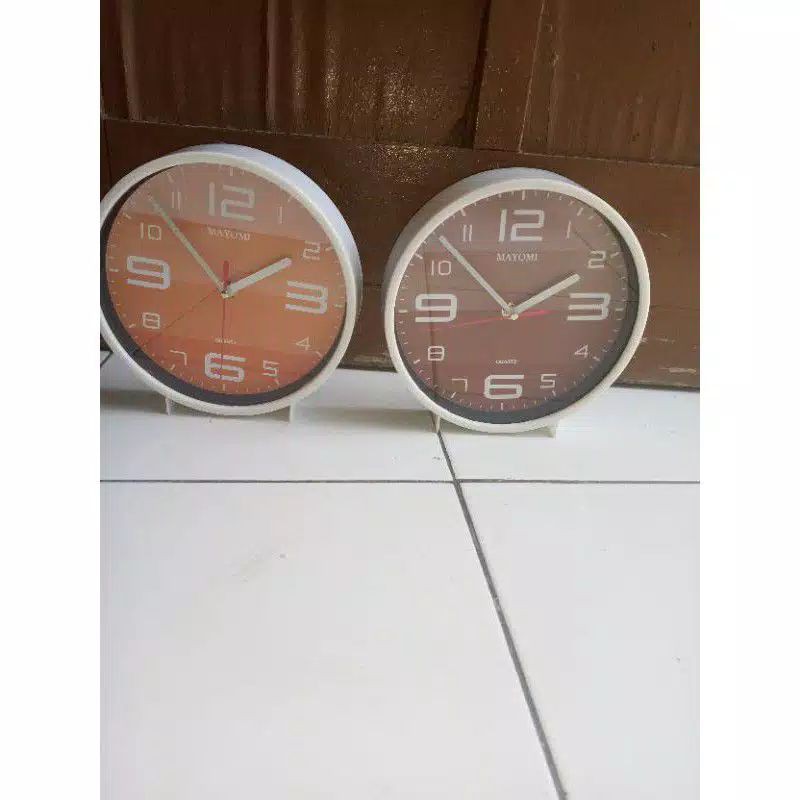 Jual jam dinding dan jam duduk polos warna | Shopee Indonesia