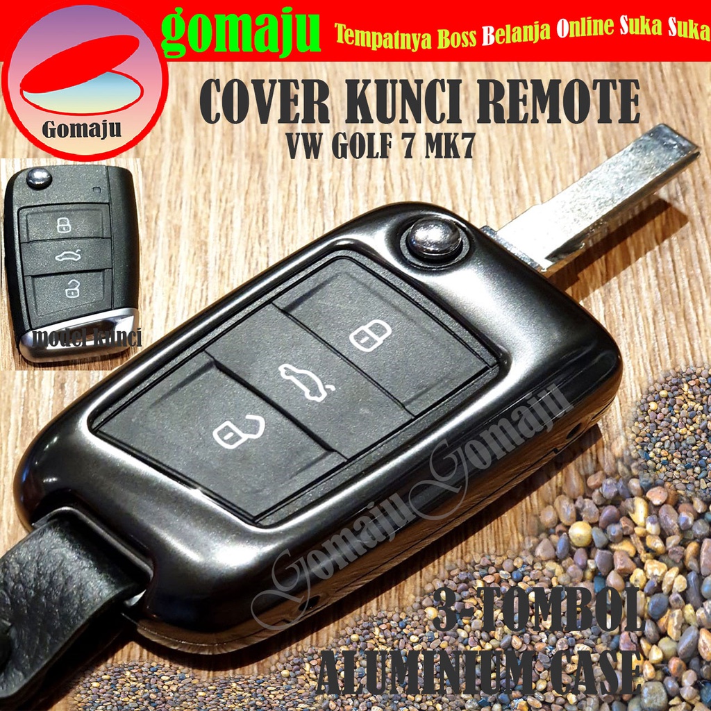 Jual COVER ALUMINIUM KUNCI SMARTKEY VW GOLF 7 MK7 CASING CASE VOLKSWAGN ...
