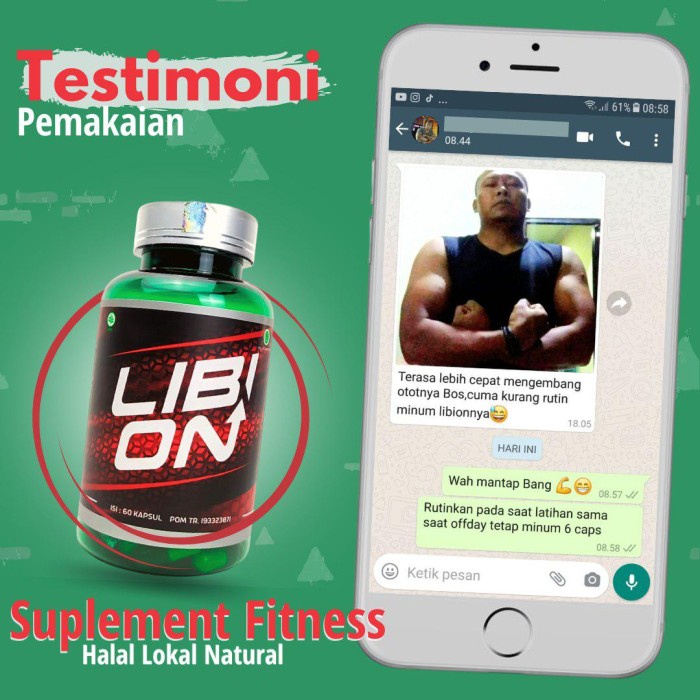 Jual LIBION SUPER HEMAT 4 BOTOL SUPLEMEN FITNESS TESTO BOOSTER PRIA ...