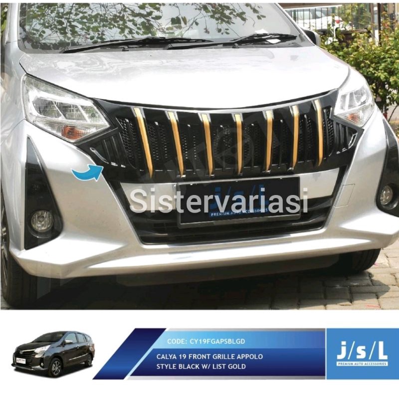 Jual JSL Appolo Grill Depan Calya 19 Front Grille Black Gold | Shopee ...