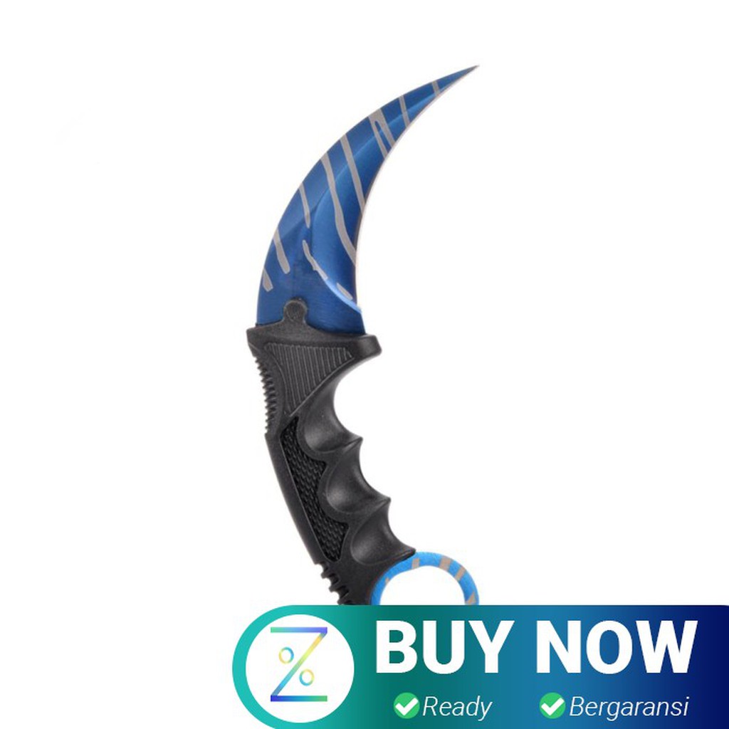 Jual KNIFEZER Vastar Pisau Karambit CS GO Collector Knife - H10 - Blue | Shopee Indonesia