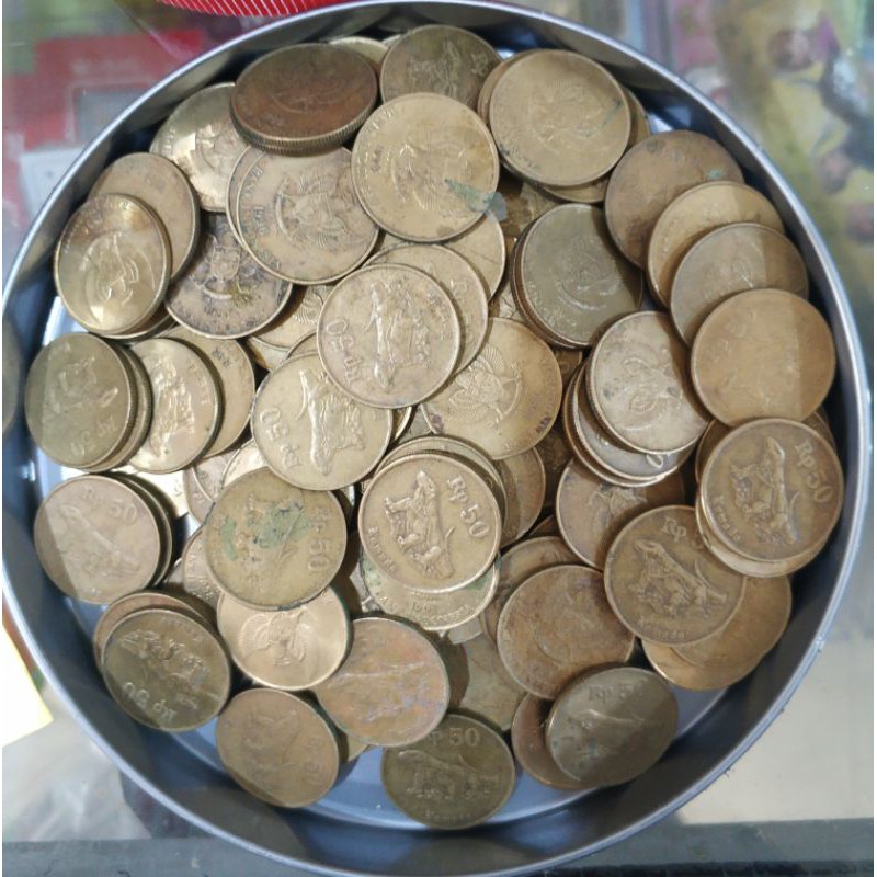 Jual uang koin Rp. 50 gambar komodo | Shopee Indonesia