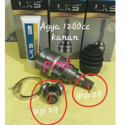 Jual CV Joint Dalam Inner As Roda Depan Dalam Agya Ayla 1200cc Kanan AT Matic MT Manual | Shopee ...