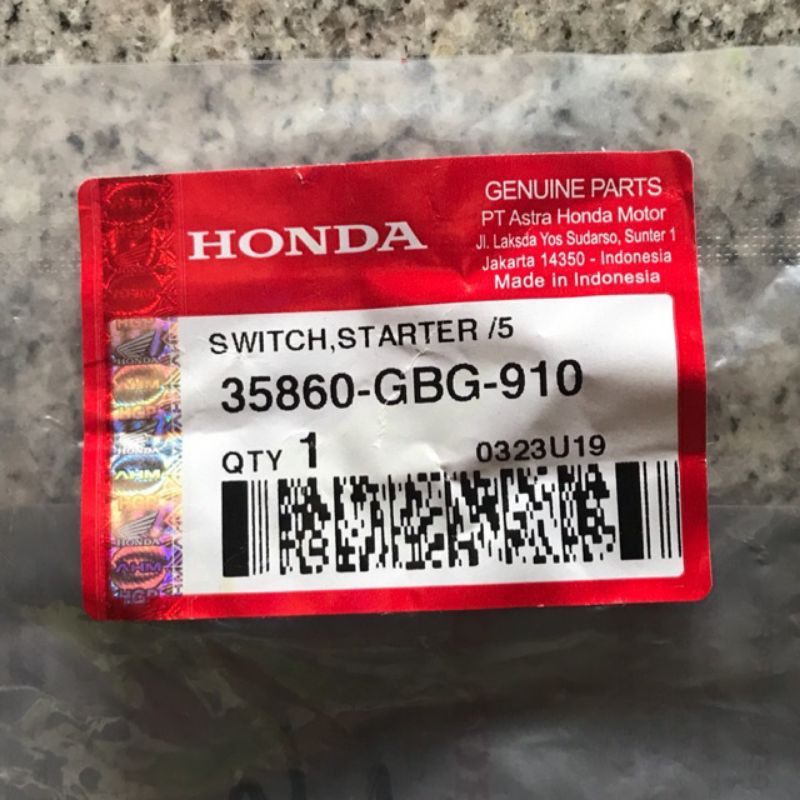 Jual Bendik Stater Grand 35860-GBG-910/AHM | Shopee Indonesia