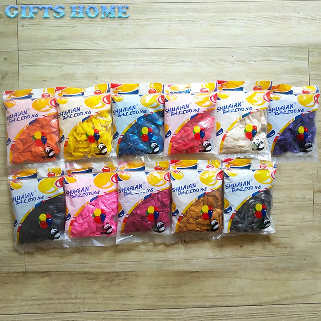 Jual Balon Latex Metalik Bulat Warna Warni Uk 12 Inch Balon Ulang Tahun ...