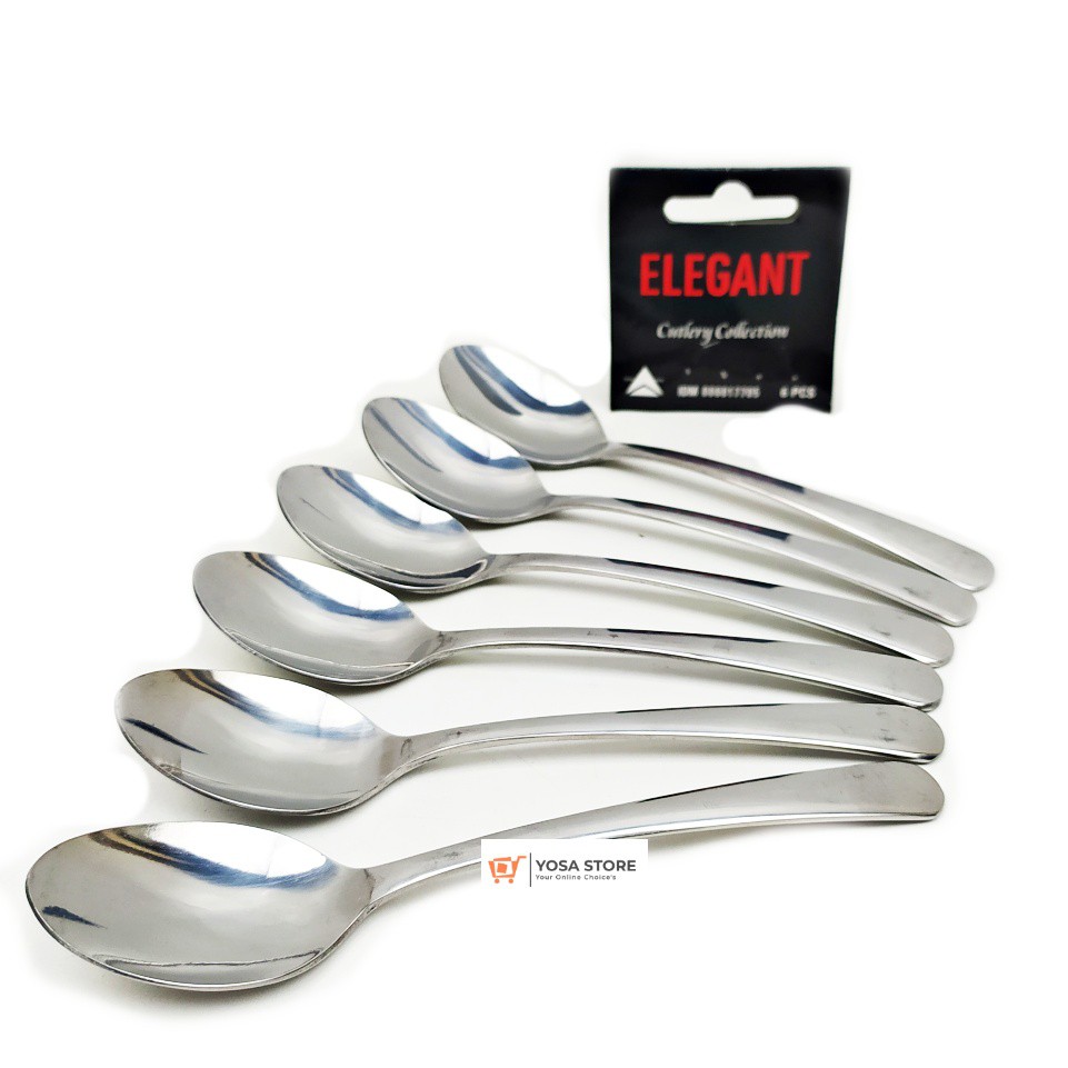 Jual Sendok Teh Stainlees Steel Isi 6 Pcs Premium Quality Tipe LCHW ...