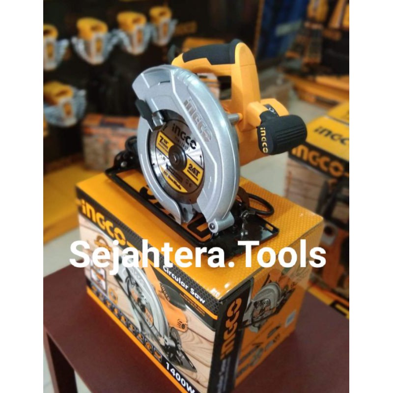 Jual Mesin gergaji potong Circular saw 7 inch Ingco CS18528 | Shopee ...