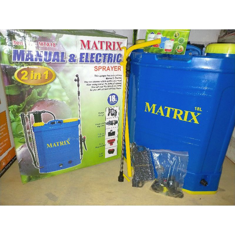 Jual ALAT SEMPROT ELEKTRIK & MANUAL / SPRAYER MATRIX 2in1 18L | Shopee ...