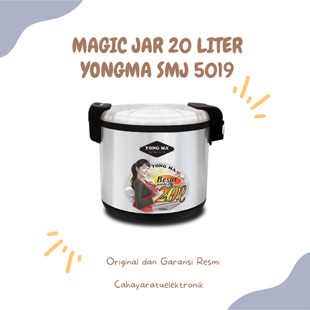 Jual MAGIC JAR YONGMA SMJ 5019 PENGHANGAT NASI 20 LITER LOW WATT ...