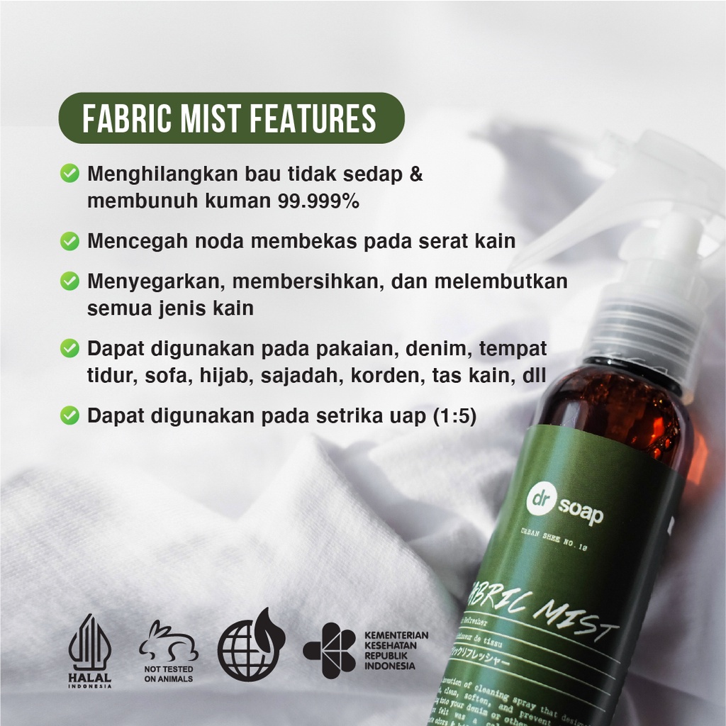 Jual DRS04 DR SOAP FABRIC MIST URBAN SHEE / SERENDIPITY SEMPROTAN ANTI BAKTERI | Shopee Indonesia