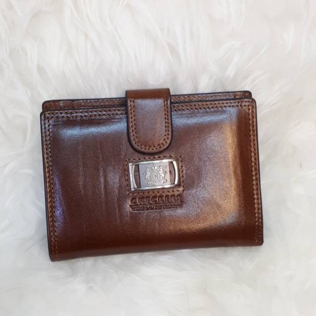Jual 07a N ORIGINAL DOMPET CHECKERS ITALY LEATHER | Shopee Indonesia