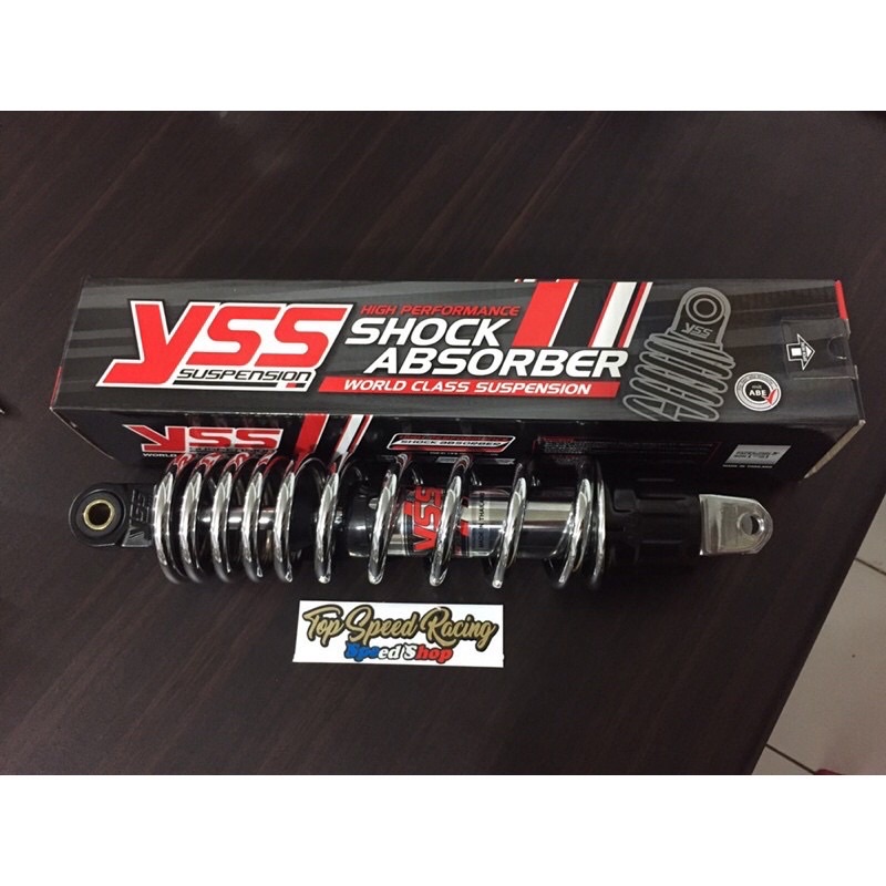 Jual SHOCK YSS PRO ORIGINAL MATIC UK 300MM MIO FINO BEAT CHROME MERAH ...