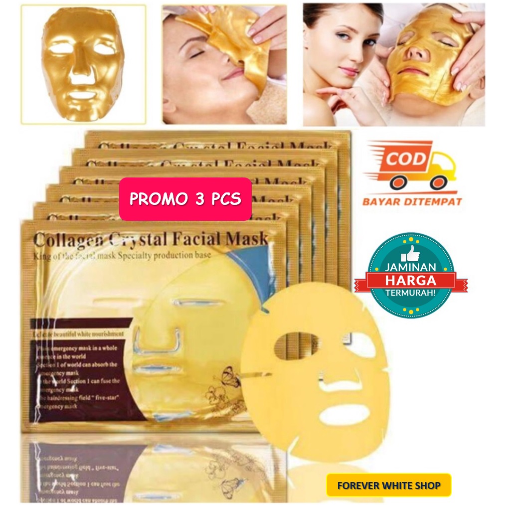 Jual 3 Pcs Collagen Crystal Facial Mask ORIGINAL / Masker Wajah ...