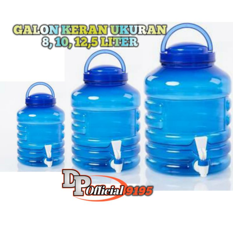 Jual GALON KERAN/GALON AIR/BOTOL GALON + KERAN/GALON PET, UKURAN AIR 8 ...