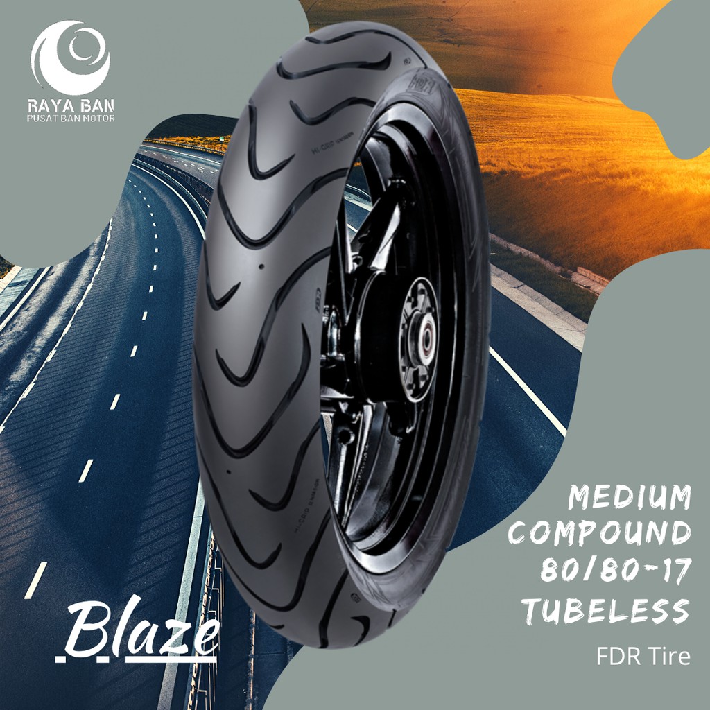 Jual Ban Motor FDR Blaze 80/80-17 TL (Medium Compound) | Shopee Indonesia