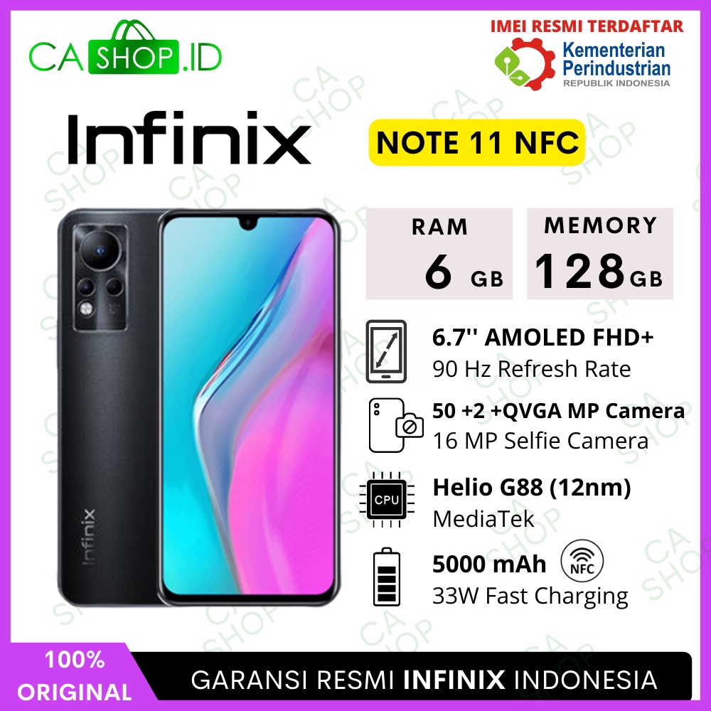 Jual Infinix Note 11 NFC - 6GB 128GB (6/128) G88 - New Original Garansi ...