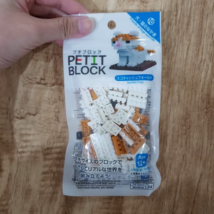 Jual Petit Block Scottish Fold Cat Kucing Micro Particles Block Mainan ...