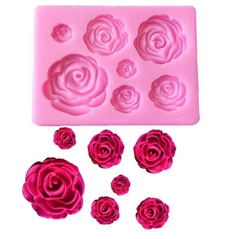 Jual Cetakan Silikon Silicon Mold Pencetak Silicone Bunga Mawar Tipis ...