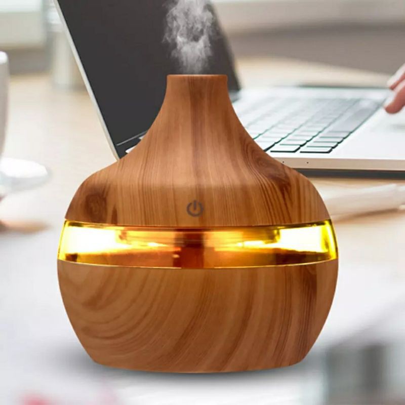 Jual Ultrasonic Humidifier Aroma Essential Oil Diffuser 300ml | Shopee ...