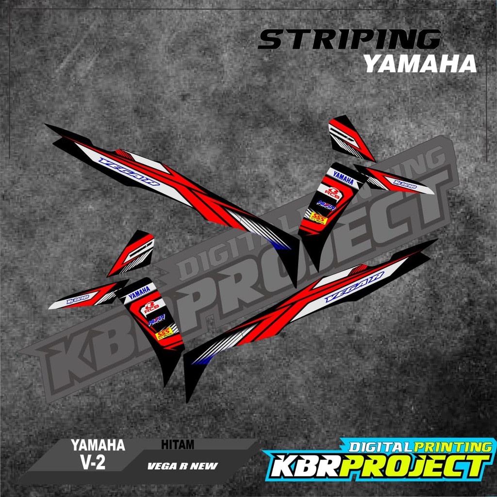 Jual VEGA R NEW striping VEGA R NEW motor YAMAHA motor sticker variasi ...