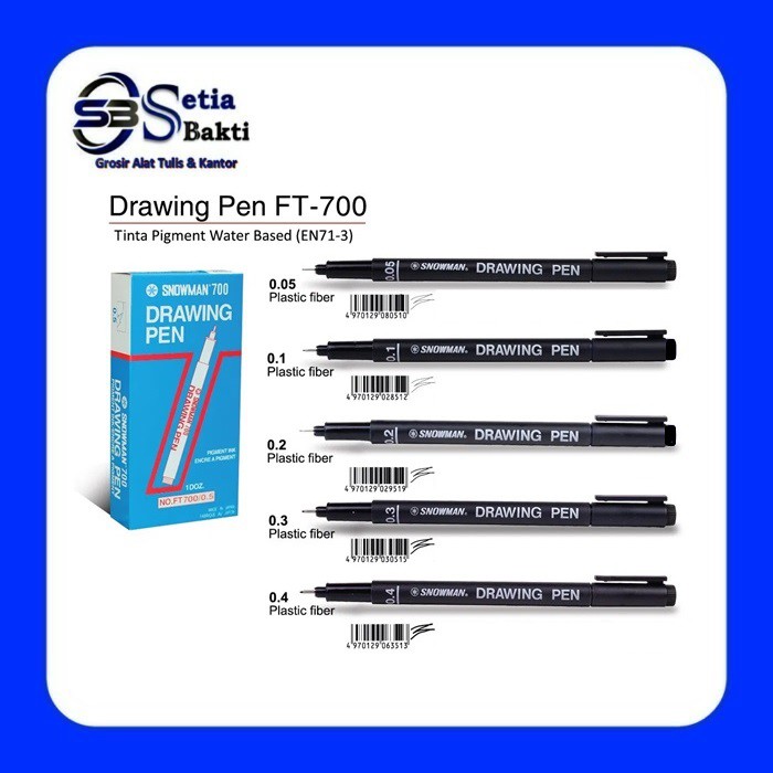 Jual Pulpen SNOWMAN Drawing Pen - 1 Pcs | Shopee Indonesia