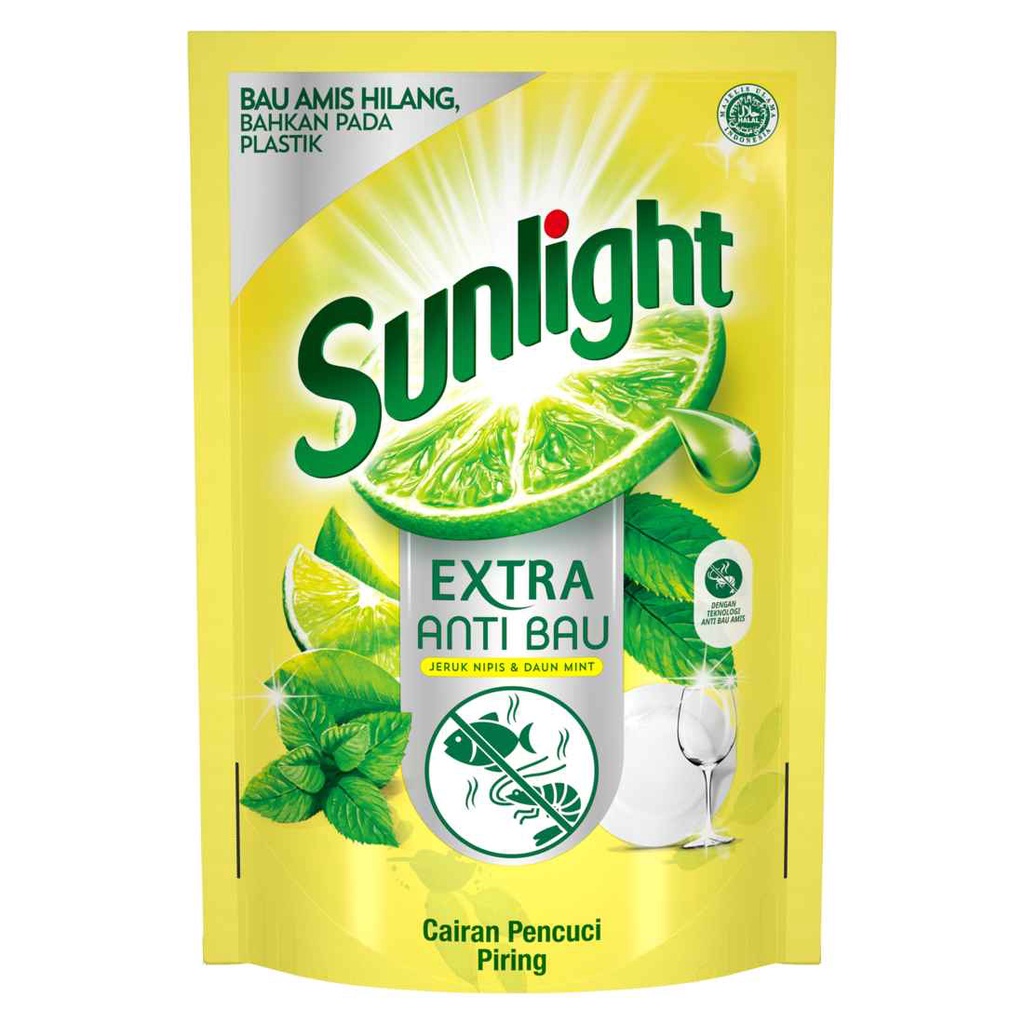 Jual Sunlight Sabun Cuci Piring Anti Bau Jeruk Nipis & Mint 755 mL ...