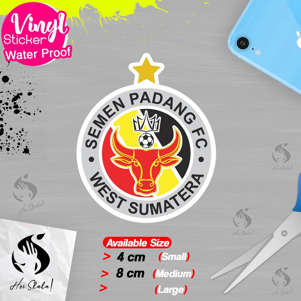Jual Stiker Semen Padang FC Liga Indonesia Sticker Sepak Bola Emblem ...