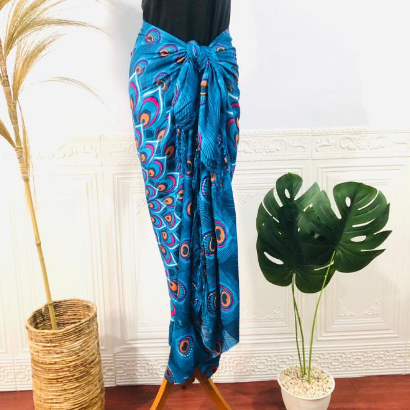 Jual [Aira Daster] Kain pantai/Sarung pantai motif bunga/Kain pantai ...