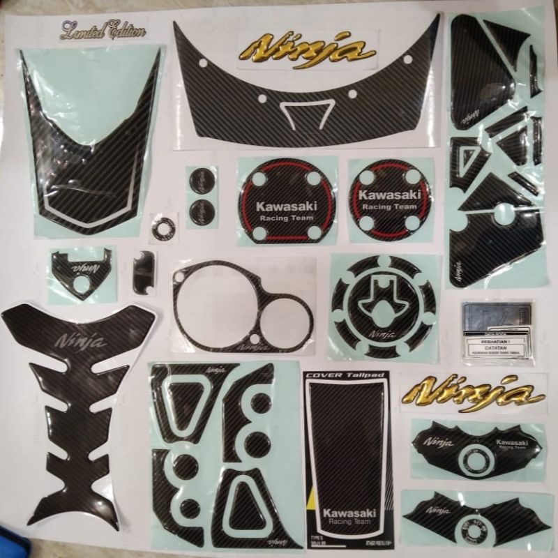 Jual embelm tutup tangki ninja r dan rr / emblem tutup tank bensin ...