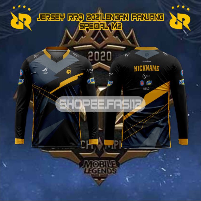 Jual jersey RRQ 2021 Terbaru lengan panjang | Shopee Indonesia