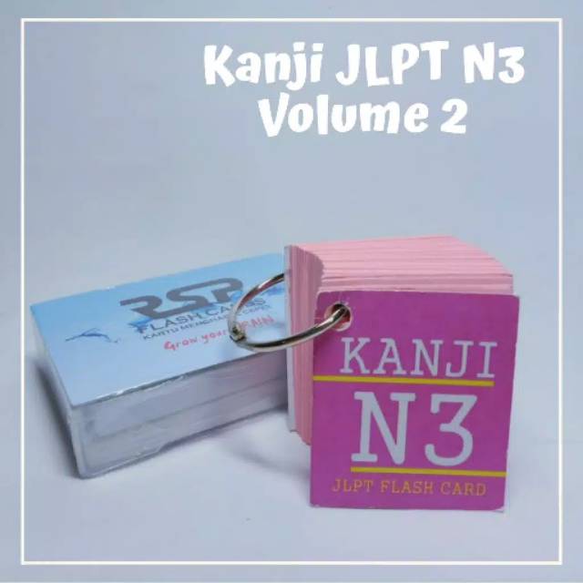 Jual KARTU KANJI JLPT N3 VOLUME 2 FLASHCARD PRAKTIS - RSP FLASH CARDS ...