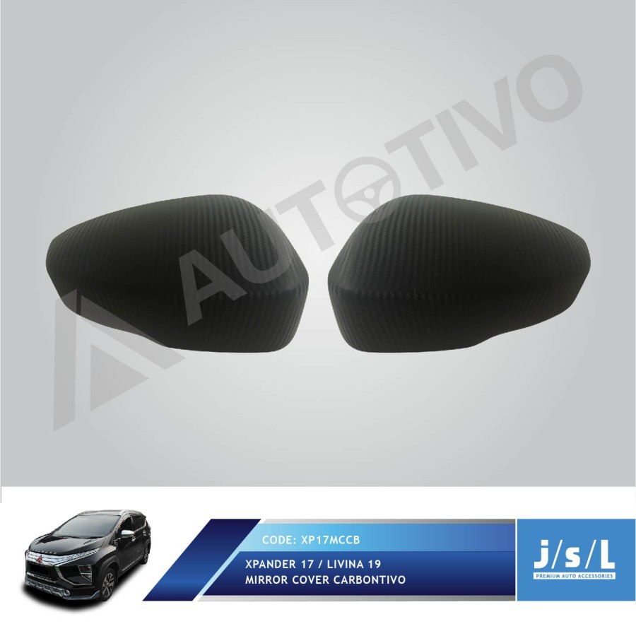 Jual JSL Cover Spion Xpander Carbontivo Mirror Kaca Spion Carbon ...