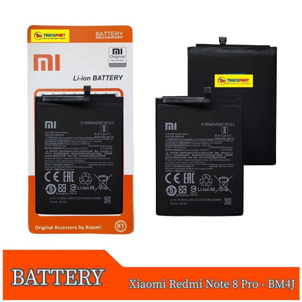 Jual Baterai Battery Xiaomi Redmi Note 8 Pro - BM4J Original Oem ...