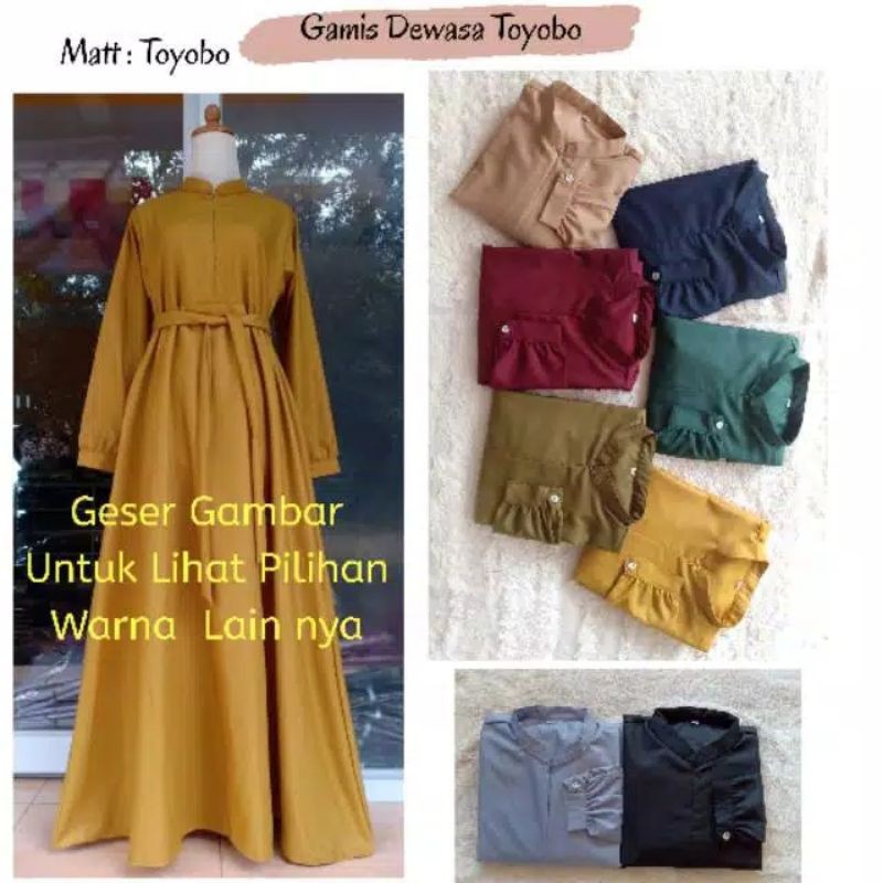 Jual gamis toyobo original | Shopee Indonesia