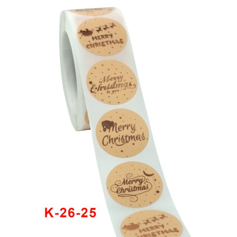 Jual STIKER LABEL TEMPEL CHRISTMAS ( 50 LEMBAR ) | Shopee Indonesia