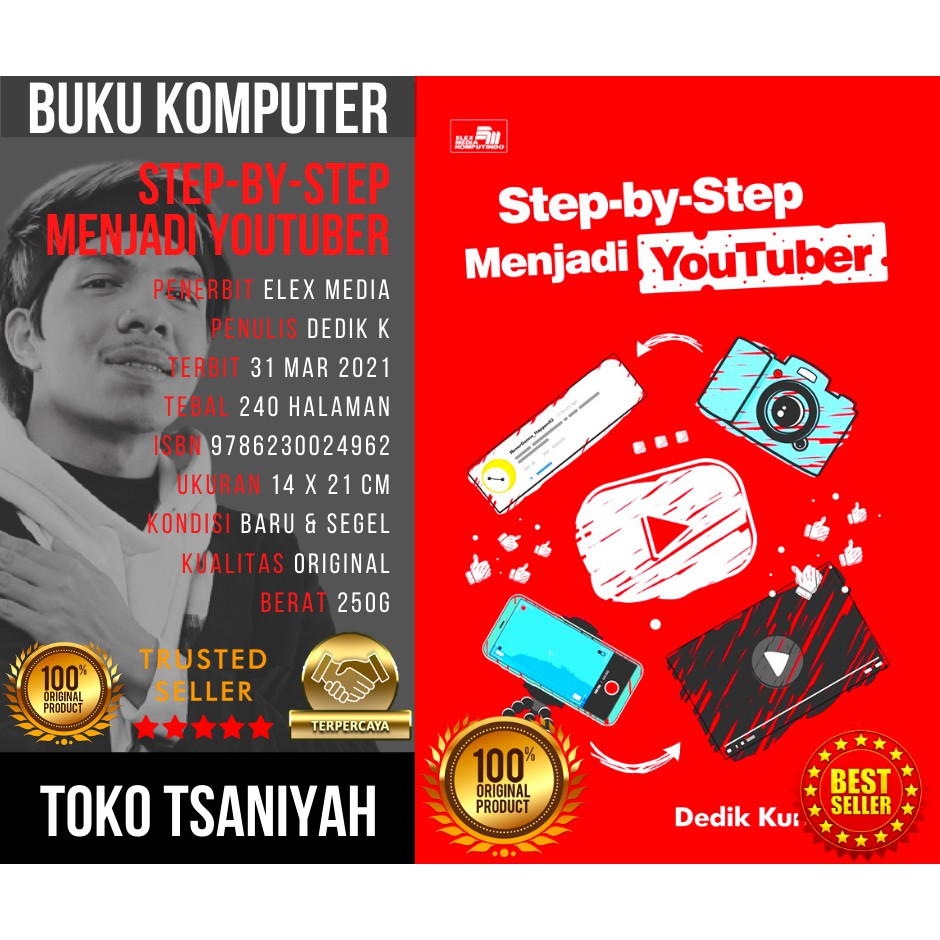 Jual Buku Youtube Step-By-Step Menjadi Youtuber Dedik Kurniawan Buku ...