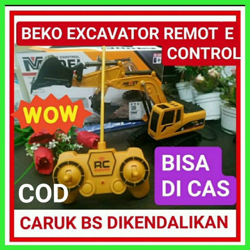 Jual Mainan eskavator remote control mobil beko truck caruk besar jumbo ...