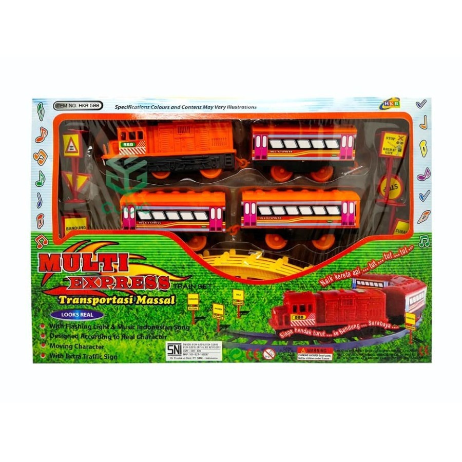 Jual MWN.TOYS MAINAN KERETA API EXPRESS INDONESIA DENGAN TRACK HKR 588 ...