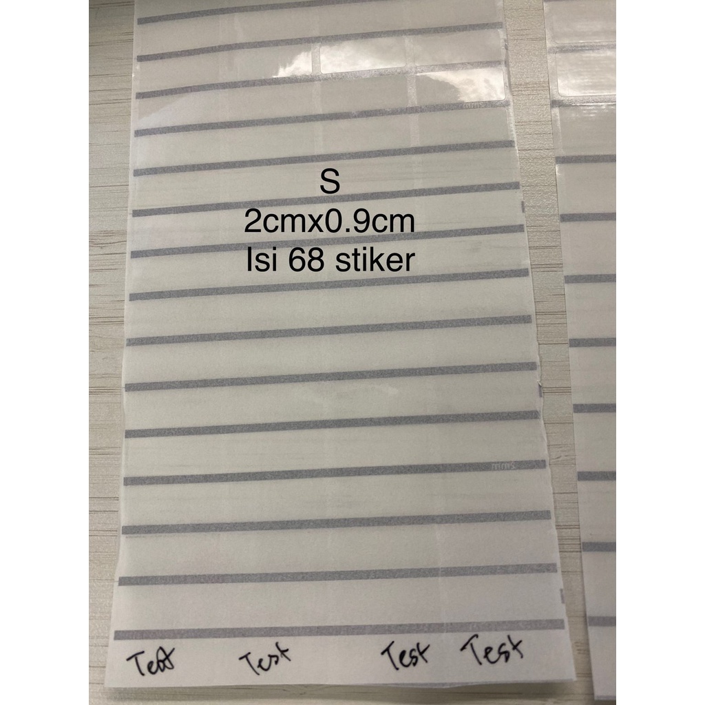 Jual Stiker Label Nama Name Sticker Transparant Transparan Bening ...