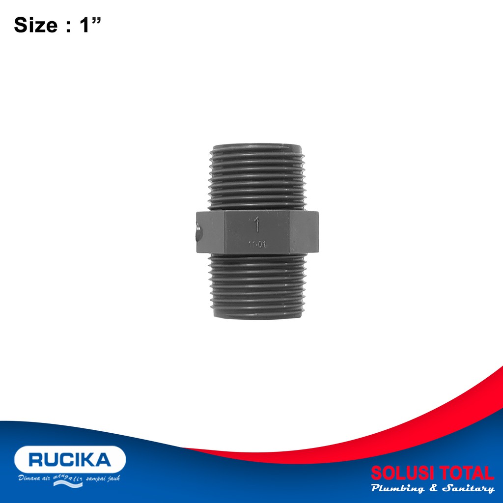 Jual Double Nipple AW 1" RUCIKA / Dobel Nepel 1 Inch PVC Rucika | Shopee Indonesia