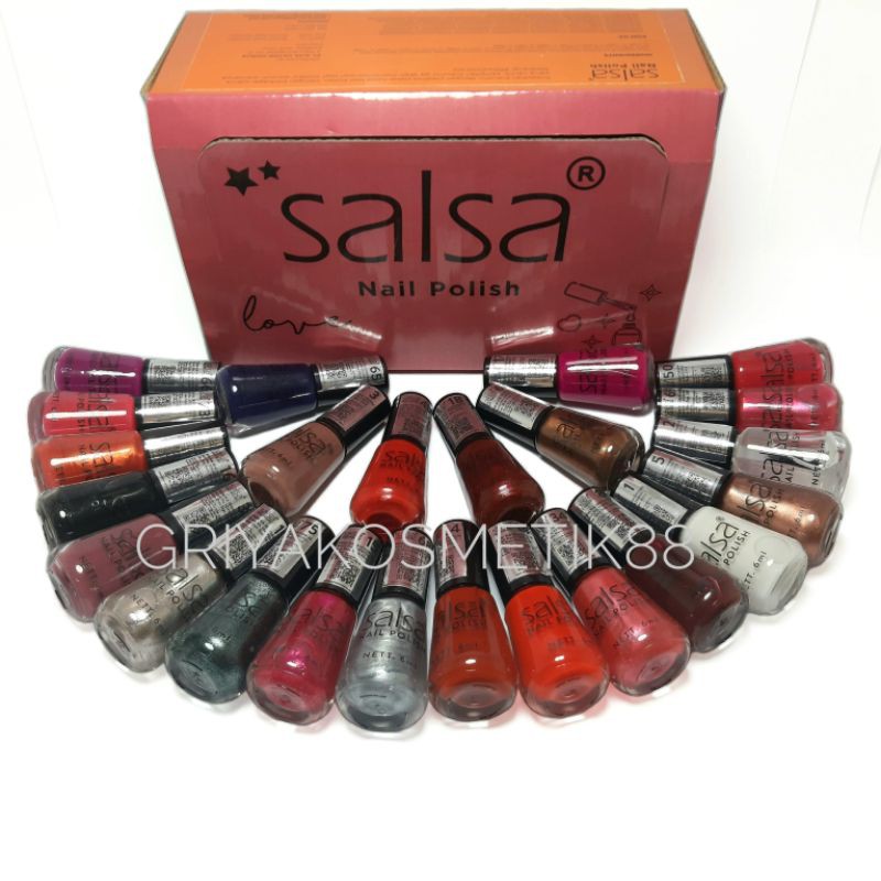 Jual KUTEK SALSA LOVE BPOM 24 WARNA HARGA 1 BOX | Shopee Indonesia