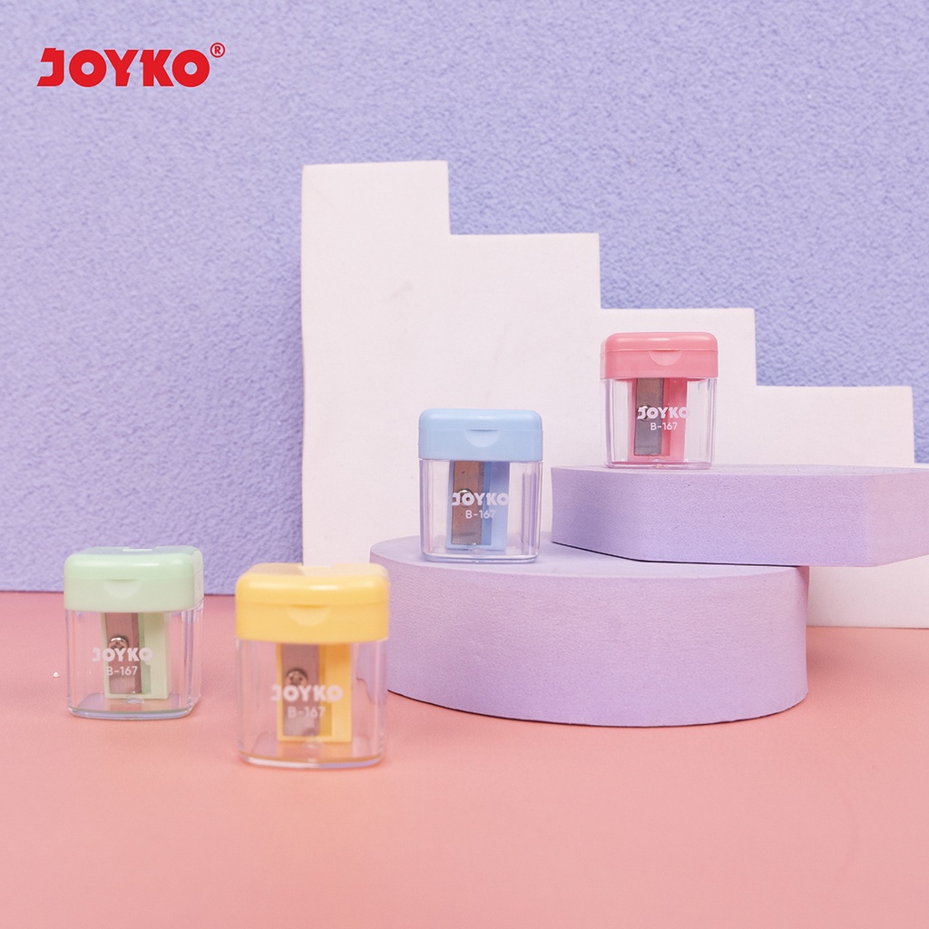 Jual Rautan Serutan Sharpener Joyko B-167 Pastel Color | Shopee Indonesia